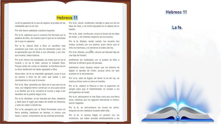 Descubre la Fe de los Antepasados en Hebreos 11: Un Análisis de la ...