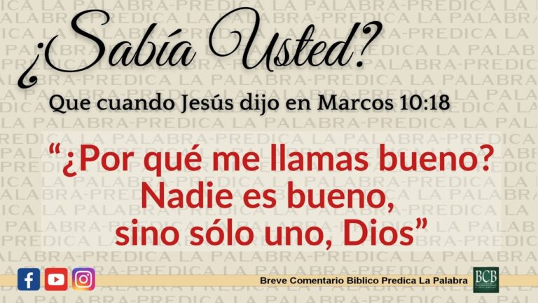 Descubre el Significado de Marcos 10:18 en la Biblia Católica: Una Guía ...